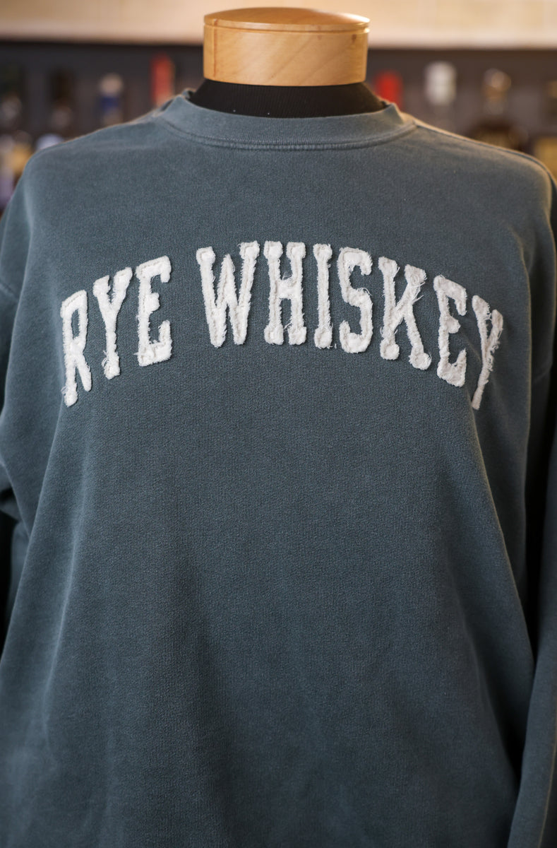 Rye Whiskey Collegiate-Style Sweatshirt – Whiskey Ambitions