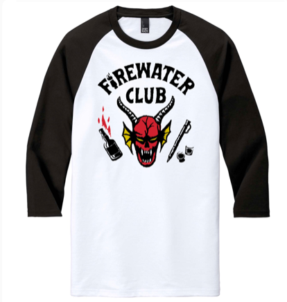 Firewater Club Baseball Tee – Whiskey Ambitions